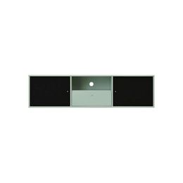 Hammel Furniture TV-Board Mistral Fernsehschrank, Medienmöbel, Hängend, Türen mit Akustikstoff, Schublade, Lowboard, B: 161,5 cm, grün