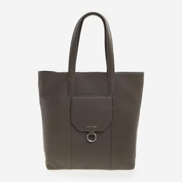 TK Maxx Dunkelgraue Tote Bag aus Leder