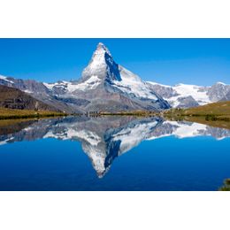 papermoon Fototapete "Matterhorn" Tapeten Gr. B/L: 5 m x 2,8 m, Bahnen: 10 St., bunt (mehrfarbig) Fototapeten