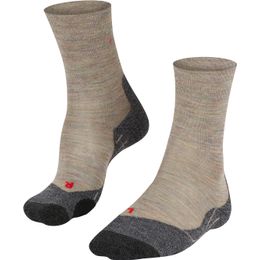 Falke TK2 Trekkingsocken, Schurwoll-Anteil, für Damen, beige, 37/38