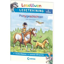 Loewe Verlag Leselöwen Lesetraining 2. Klasse - Ponygeschichten - Heike Wiechmann, Kartoniert (TB)