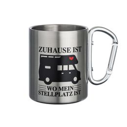 Doppelwandiger Thermo-Becher "Zuhause ist…"