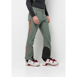 Skihose Jack Wolfskin "ALPSPITZE TOUR PANTS M" Gr. 50, Normalgrößen, grün (hedge, green) Herren Hosen Skihosen