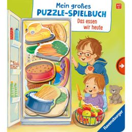 RAVENSBURGER VERLAG Mein großes Puzzle-Spielbuch: Das essen wir heute - Mila Rulff, Pappband