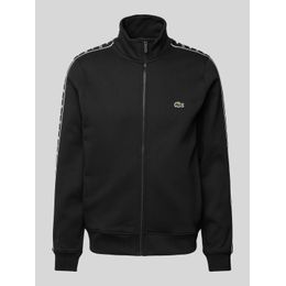 Lacoste Sweatjacke mit Galonstreifen