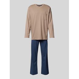 Schiesser Pyjama mit Allover-Muster