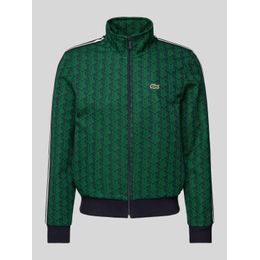 Lacoste Sweatjacke mit Allover-Muster