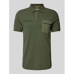 Camel Active Poloshirt mit Label-Stitching