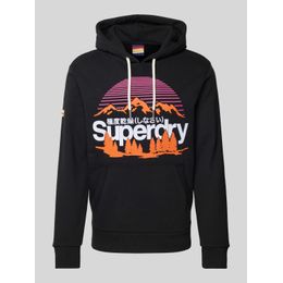 Superdry Hoodie mit Label-Print Modell 'GREAT OUTDOORS'