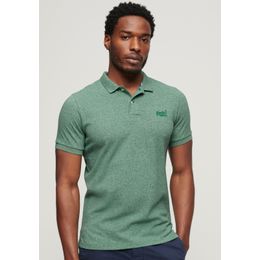 Poloshirt Superdry "CLASSIC PIQUE POLO" Gr. L, grün (bright green) Herren Shirts Kurzarm