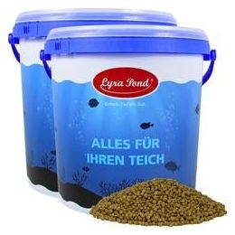 LYRA PET 2 x 10 Liter Lyra Pond® Pond Koi Beauty Pellets Staple im Eimer