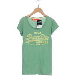 Superdry Damen T-Shirt, grün, Gr. 36