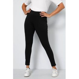 MIAMODA Lederimitathose Leggings Elastikbund