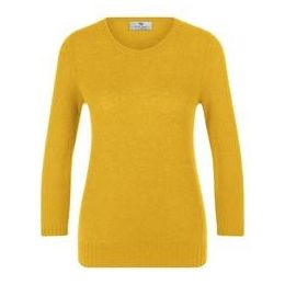 Rundhals-Pullover aus 100% Premium-Kaschmir Peter Hahn Cashmere gelb, 48