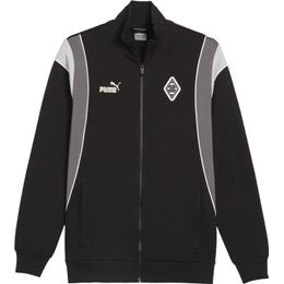 Fanartikel Borussia Mönchengladbach Sweatjacke, Stehkragen, Logo, für Herren, schwarz, XL