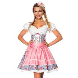 Dirndline Dirndl 3-tlg. Trachten Set: Premium Dirndl Bluse Schürze