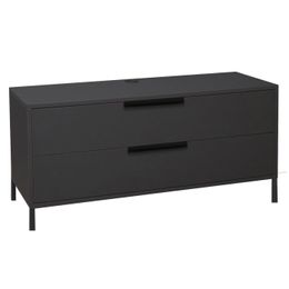 58 aufm Kessel Lowboard hängend Erna 119x45x62 Fernsehtisch TV-Schrank Anthrazit matt Lack (inkl. Premiumversand