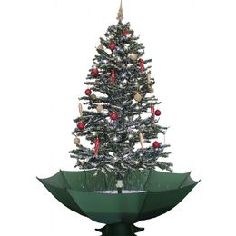 Christmas Paradise Künstlicher Weihnachtsbaum Weihnachtsbaum mit Schneefall Schnee LED Licht Musik 2 m GRN