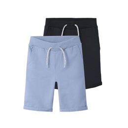 name it Shorts 'NKMVermo' Jungen Gr&ouml;&szlig;e 68 hellblau / schwarz