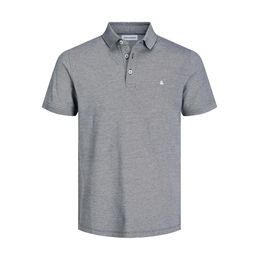 Jack & Jones JACK & JONES Poloshirt 'JJEPaulos' Herren Gr&ouml;&szlig;e XXS graumeliert / wei&szlig;