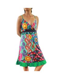 PANASIAM Tunikakleid Underground Sommerkleid in verschiedenen Designs Tunika aus Baumwolle Kleid auch für Schlagerparty 70er Party oder Festivals ein Hingucker