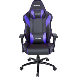 AKRacing Gaming-Stuhl "Core LX Plus" Stühle Gr. B/H/T: 68 cm x 38 cm x 88 cm, 1 St., Stoff, Metall, lila (indigo, schwarz, schwarz) Gamingstühle