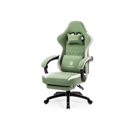 Dowinx Gaming-Stuhl Stoff-Massage-Gaming-Stuhl mit Fußstütze