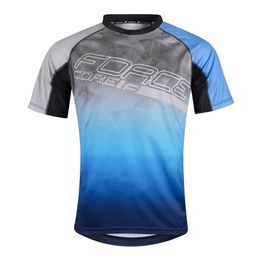 Force Radtrikot Jersey Trikot Force MTB CORE grau-bleu schwarz