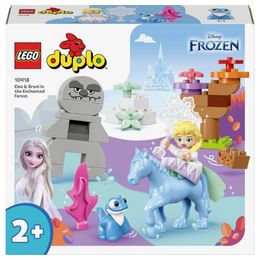 Lego® Konstruktionsspielsteine DUPLO® Elsa und Bruni im Zauberwald