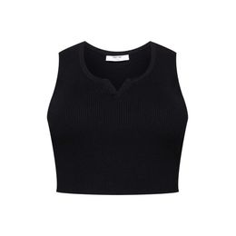 ABOUT YOU Curvy Knitted Top 'Line' female Black size 46