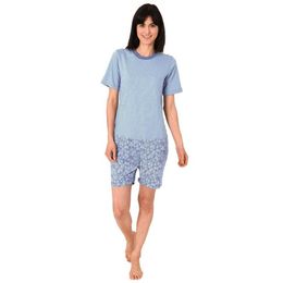 Normann Care Pyjama Damen Pflegeoverall kurzarm mit Reissverschluss am Rücken und am Bein
