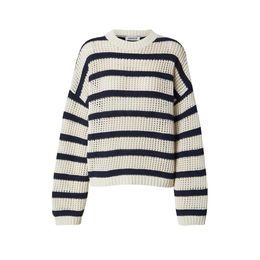 EDITED Pullover 'Xanthia' Damen Gr&ouml;&szlig;e S creme / marine
