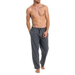 HAASIS Bodywear 1919 Pyjamahose Herren Jerseyhose 77116873-carbon (1-tlg) hochwertige Herren Boxershorts in optimaler Passform