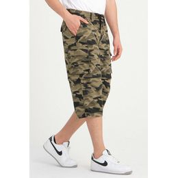 Kendindza Collection Cargoshorts Zipp Off Bermuda Shorts Herren kurze Hose 3/4 Hose Cargo Camouflage Taschen