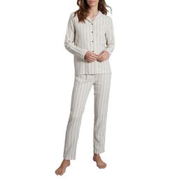 Tom Tailor Pyjama Tom Tailor Damen Pyjama gelb längsgestreift (1 tlg)