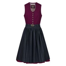 FUCHS Dirndl Midi Dirndl Maja bordeaux (2-tlg) bordeaux