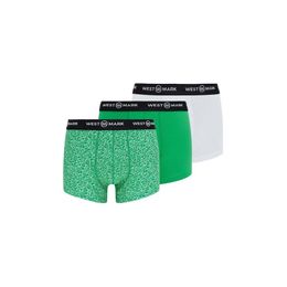 WESTMARK LONDON Boxershorts 'Oscar' Herren Größe M grün / schwarz / weiß