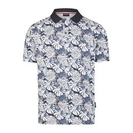 HECHTER PARIS Shirt Herren Gr&ouml;&szlig;e XXL blau / dunkelblau / wei&szlig;