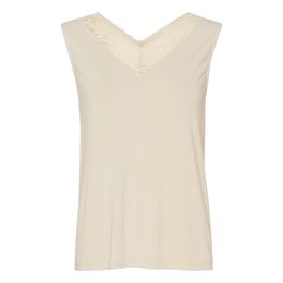 Cream Top 'Trulla' Damen Gr&ouml;&szlig;e L creme