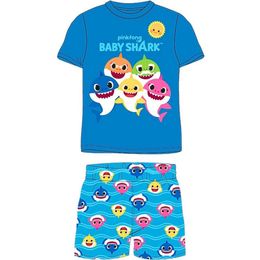 Baby Shark Schlafanzug (2 tlg) Kinder Pyjama Set kurz