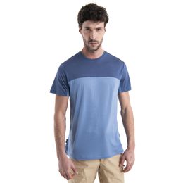 Icebreaker 125 Cool-Lite™ Merino Blend Sphere III T-Shirt Colour Block - Mann - Kyanite/dawn - Größe XL