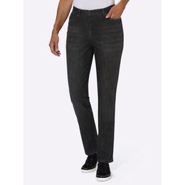 5-Pocket-Jeans Casual Looks Gr. 42, Normalgrößen, schwarz (black, denim) Damen Jeans 5-Pocket-Jeans