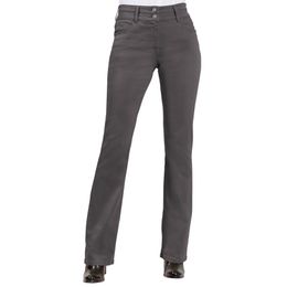 Bootcut-Jeans Inspirationen Gr. 19, Kurzgrößen, grau (anthrazit) Damen Jeans Bootcut