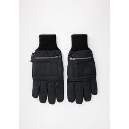 Multisporthandschuhe Alpha Industries "ALPHA Accessoires - Scarves & Gloves MA-1 Gloves" Gr. L, schwarz (black) Damen Handschuhe