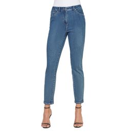 7/8-Jeans Heine Gr. 44, Normalgrößen, blau (dark blue) Damen Jeans Ankle 7/8