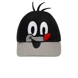 logoshirt Baseball Cap Der kleine Maulwurf - Mascot mit detailreicher Stickerei, grau|schwarz