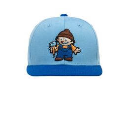 logoshirt Baseball Cap Mainzelmännchen - Anton - Eis mit detailreicher Stickerei, blau