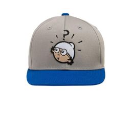 logoshirt Baseball Cap Mainzelmännchen - Det mit detailreicher Stickerei, blau|grau