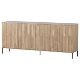 Buffet Woood "New Gravure" Schränke beige (natur) Sideboard H 85 cm x B 200 T 44