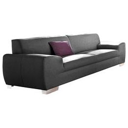 2,5-Sitzer DOMO collection "Ricardo" Sofas Gr. B/H/T: 224cm x 81cm x 95cm, Luxus-Kunstleder, ohne Funktion, schwarz